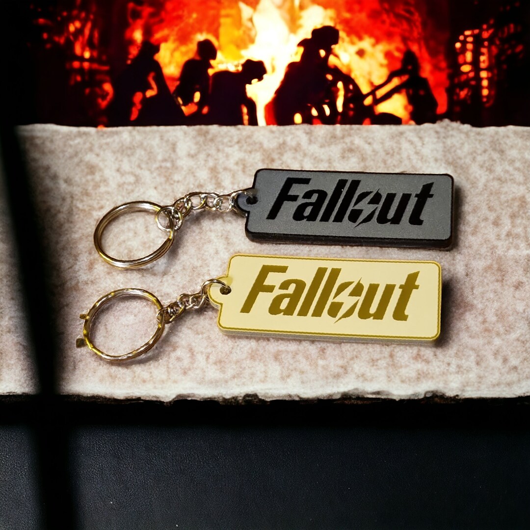 Fallout Logo Keyring Nuka-cola & Pip-boy Keychain Gamer Gifts Inspired ...