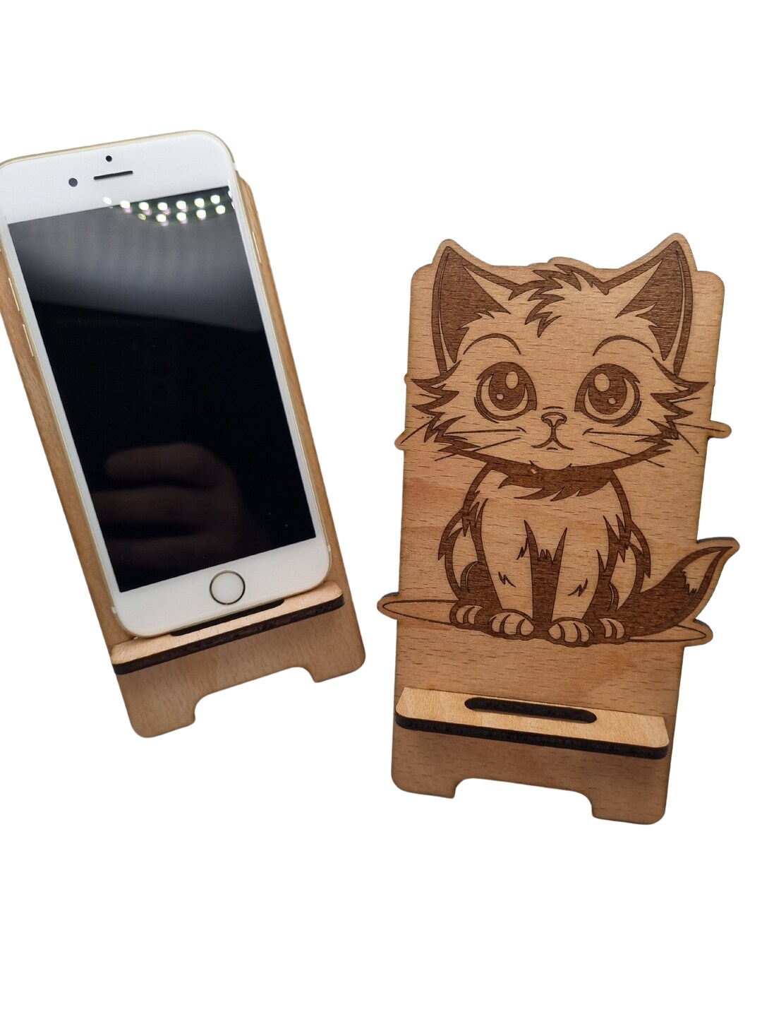 Cute Cat Phone Stand, Cats iPhone Stand, Desk Tidy, Animal Lover Gifts ...