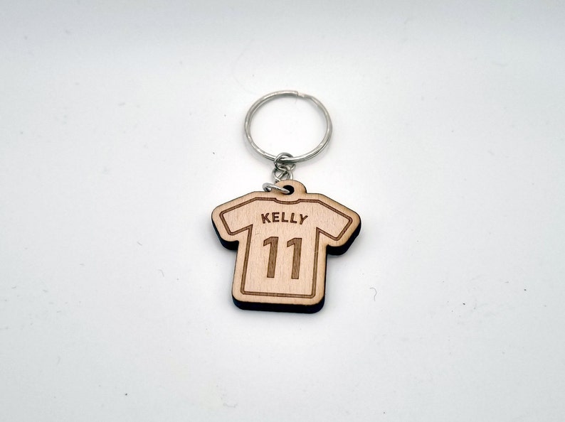 Personalised Football Shirt Keyring, Any Name Number Football Shirt ...