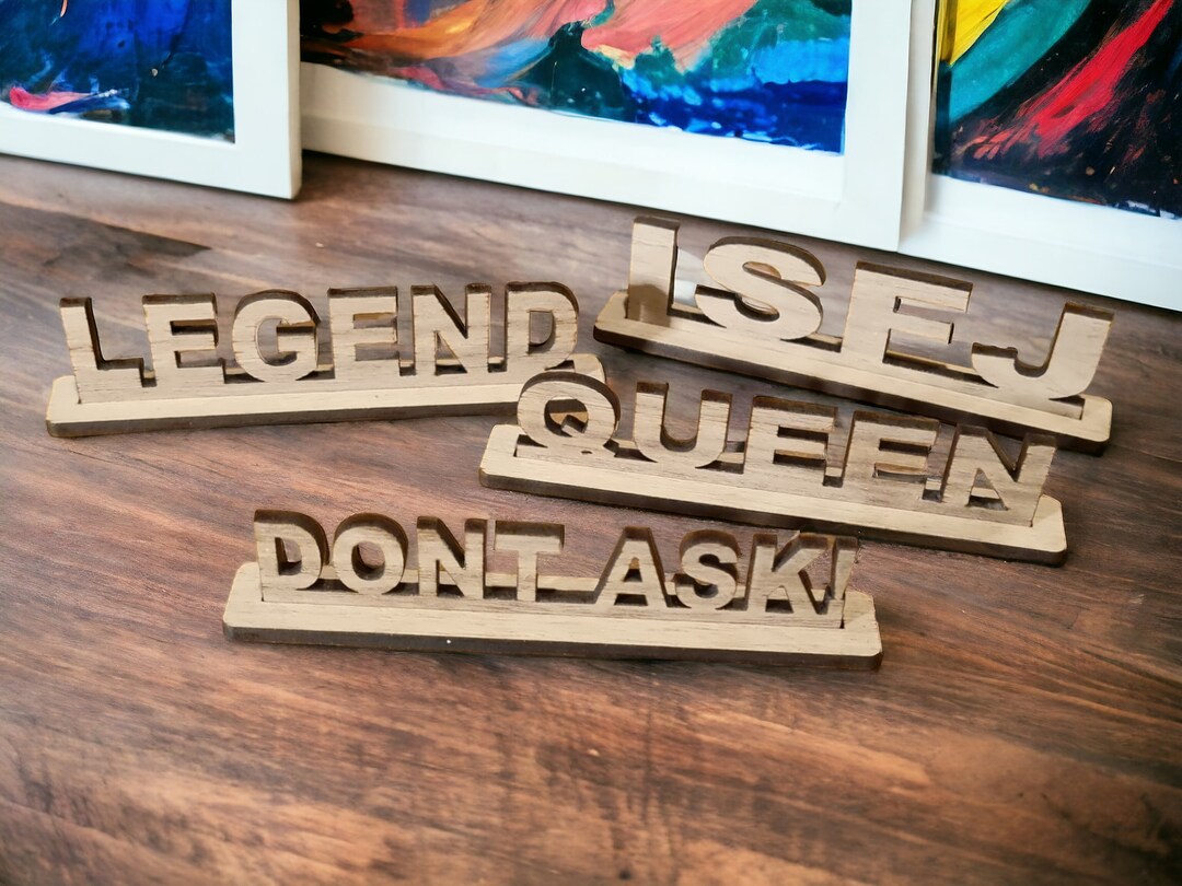Personalised Desk Plaques, Funny Work Gifts, Small Desk Signage, Custom ...