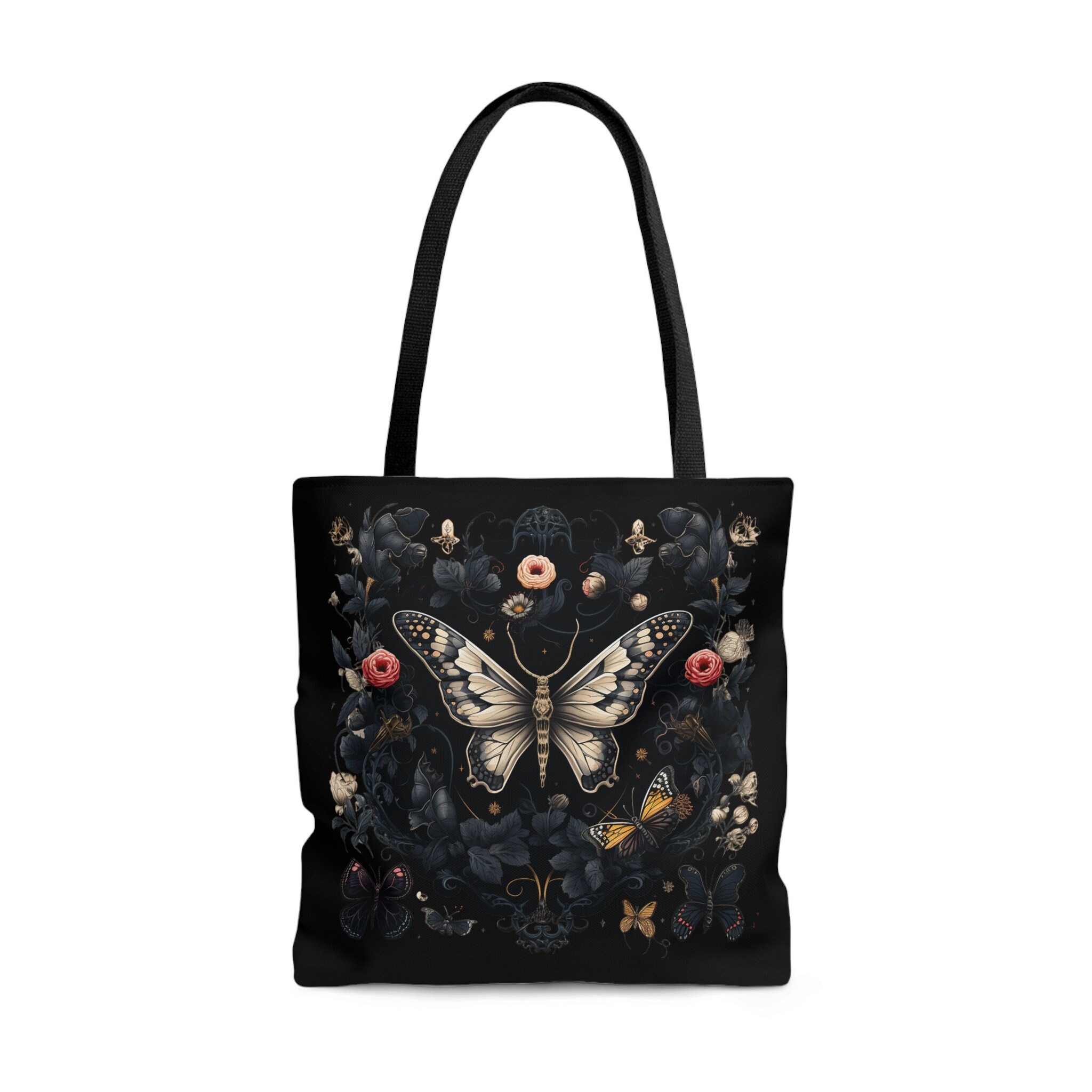 Gothic Butterfly Tote | Whimsigoth Bag, Dark Academia Style, Art Deco ...