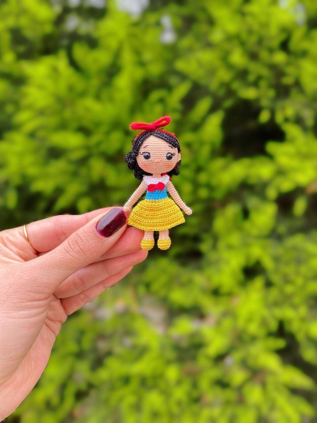 Miniature Snow White, Micro Princess Doll, Crochet Doll for Sale ...