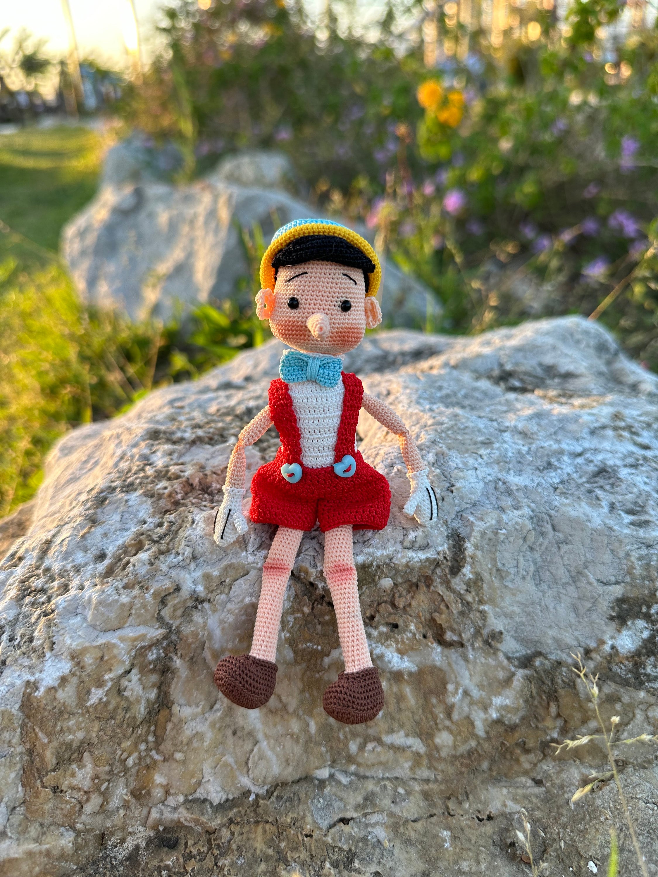 Crochet Miniature Pinocchio, Amigurumi Pinocchio, Character Doll, Art ...