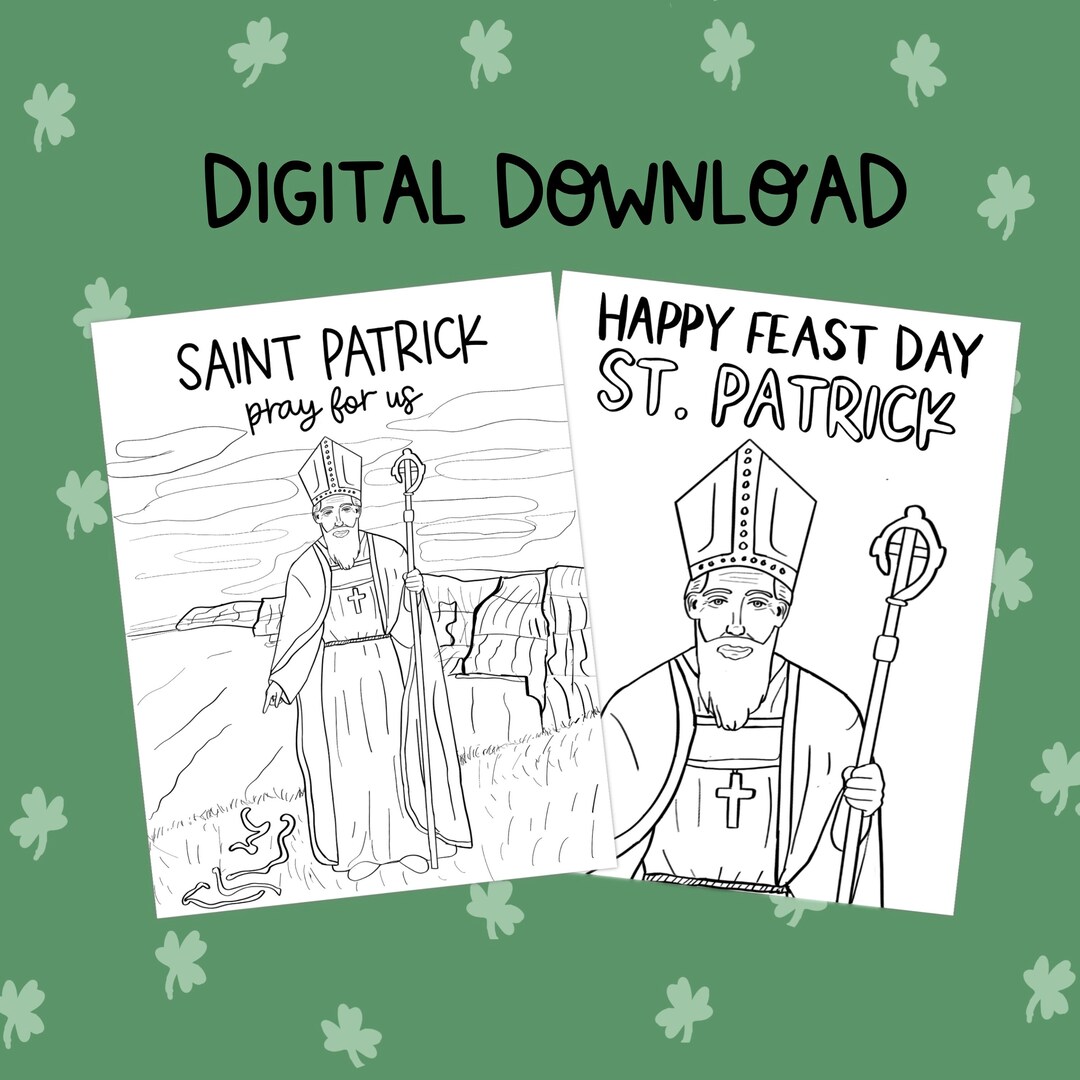 St. Patrick Activity Pages for Kids, Saint Patrick, St. Patrick ...