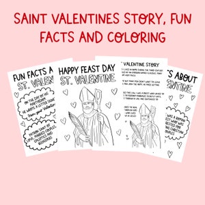 Saint Valentines Day Activity and Coloring Packet, Catholic Kids ...