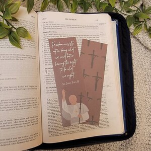 Catholic Saint Bookmarks: Inspirational Quote Bookmarks, Waterproof ...