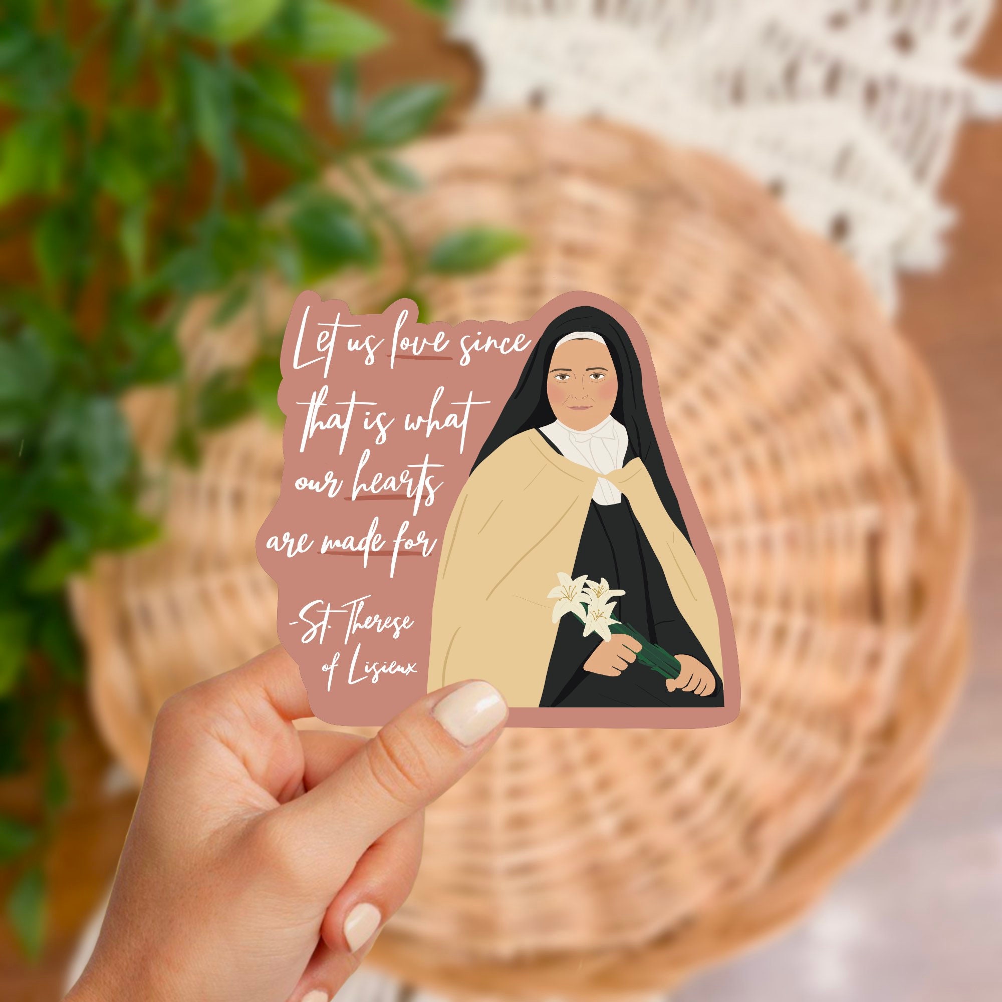 Catholic Saint Stickers: Saint Therese of Liseuax, Catholic Christmas ...