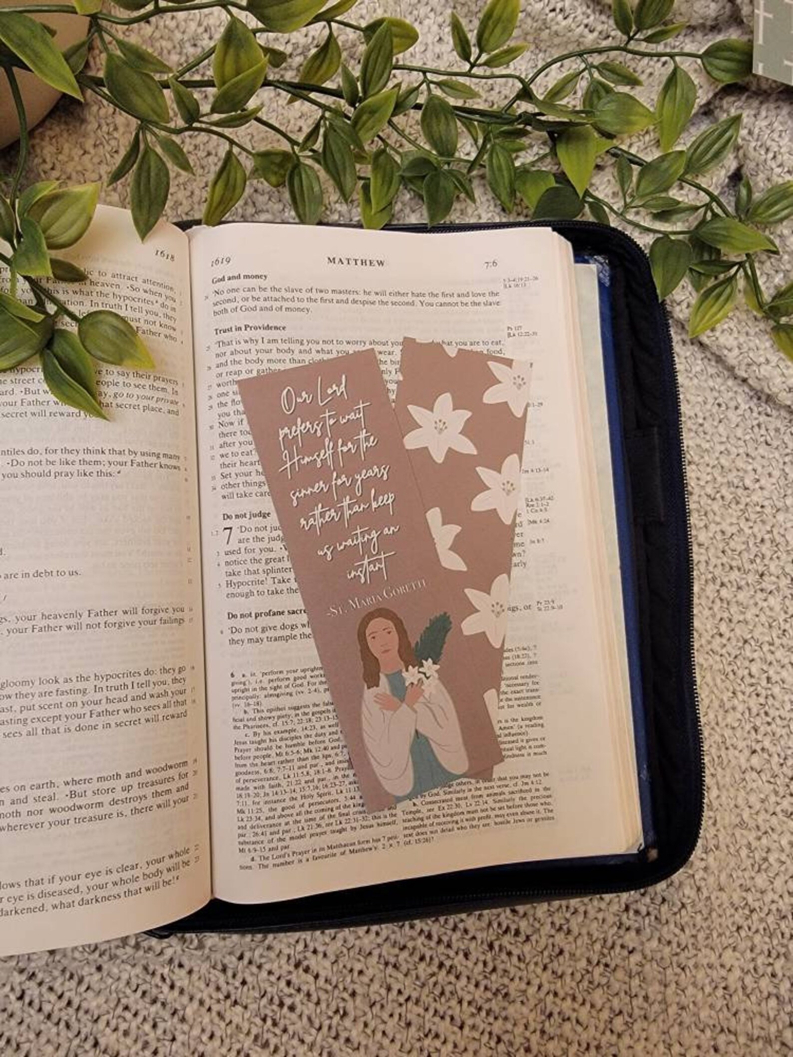 Catholic Saint Bookmarks: Inspirational Quote Bookmarks - Etsy