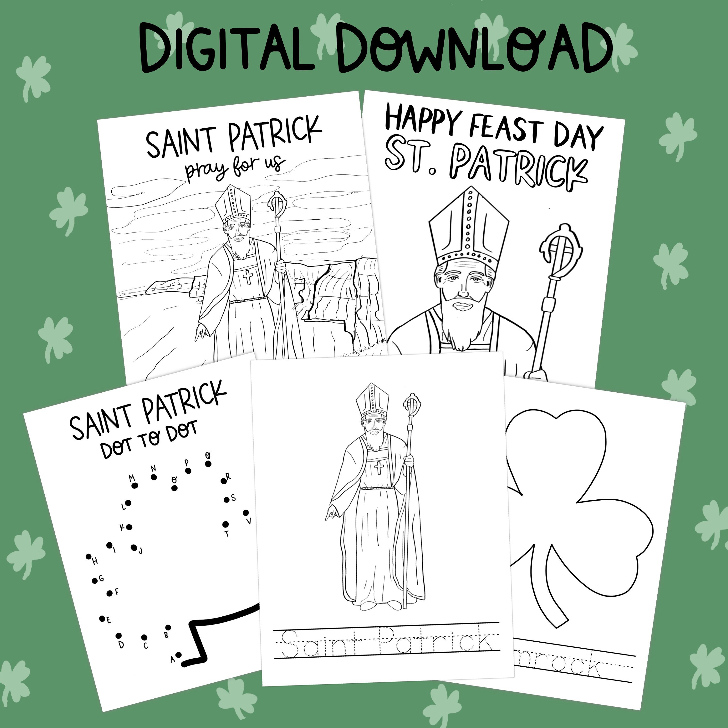 St. Patrick Activity Pages for Kids, Saint Patrick, St. Patrick ...
