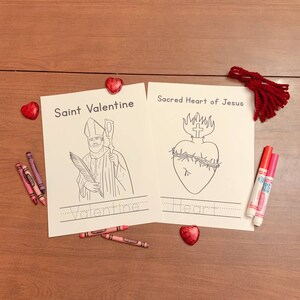 Saint Valentines Day Activity and Coloring Packet, Catholic Kids ...