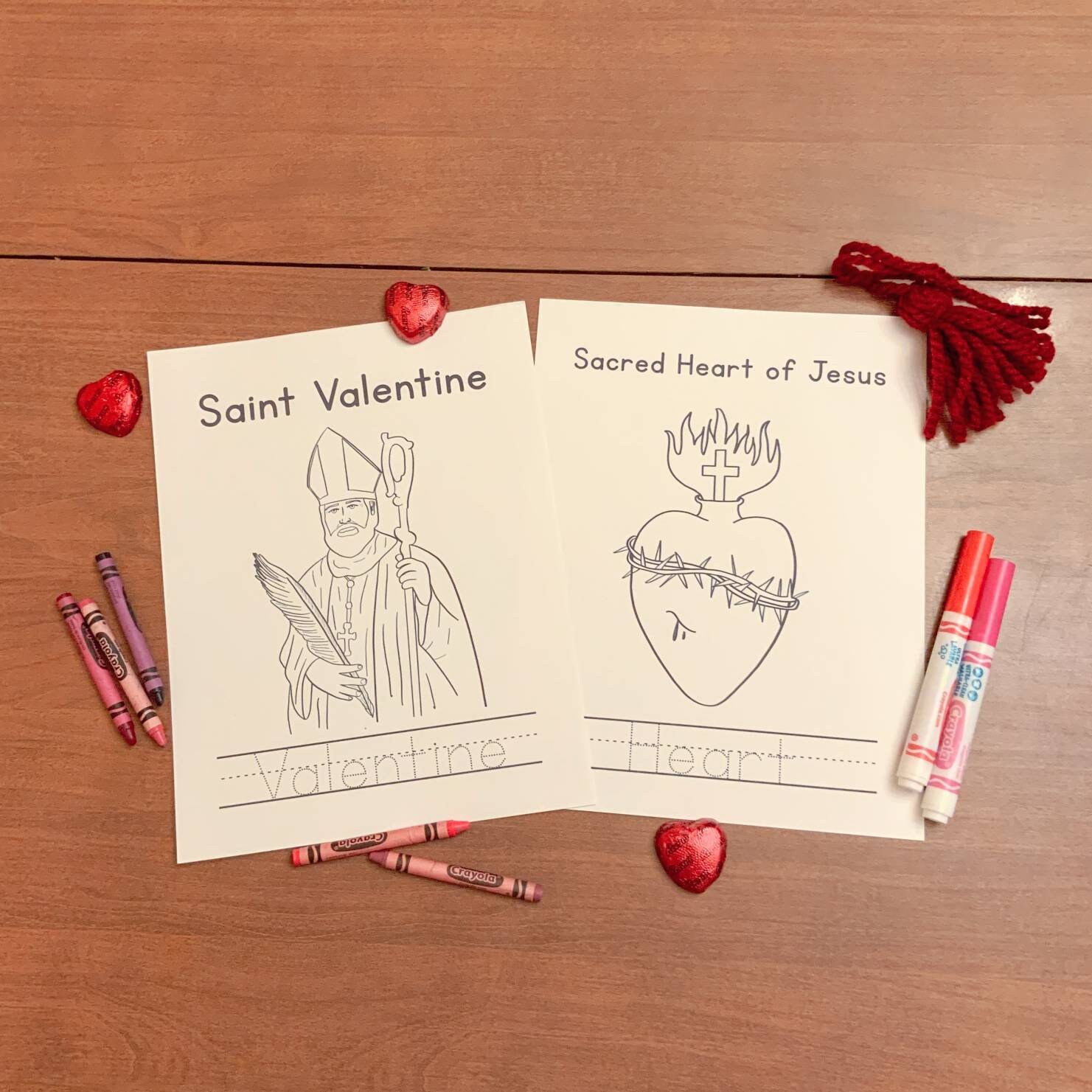 Saint Valentines Day Activity and Coloring Packet, Catholic Kids ...