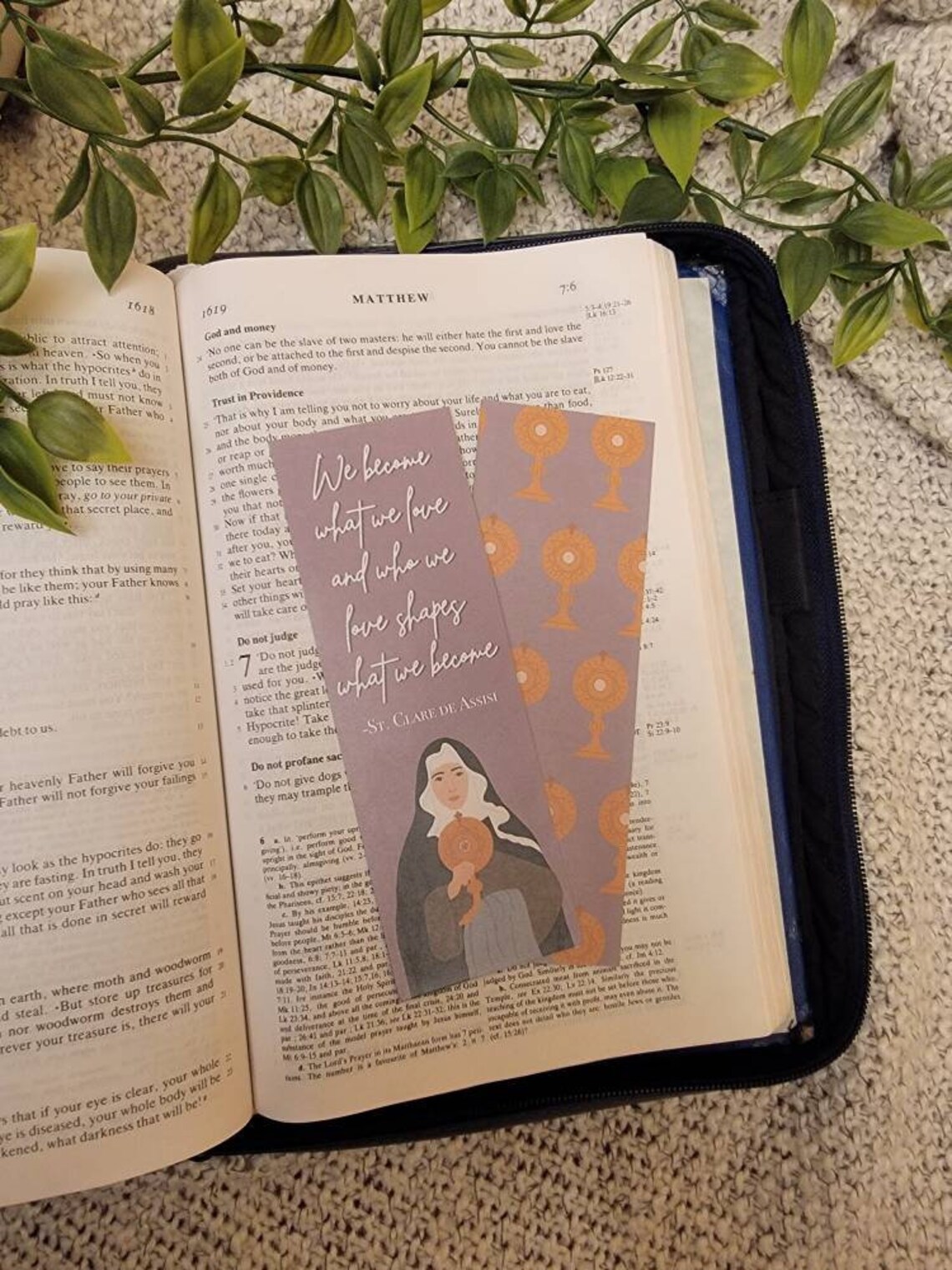 Catholic Saint Bookmarks: Inspirational Quote Bookmarks - Etsy