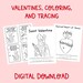 Saint Valentines Day Activity and Coloring Packet, Catholic Kids ...