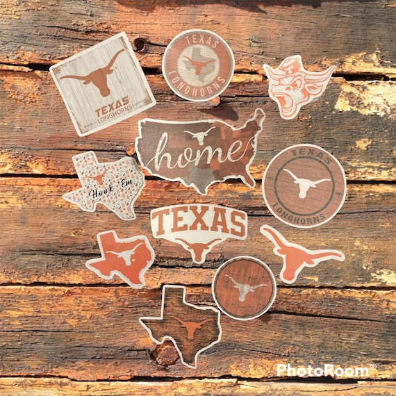 Texas Longhorn Stickers - Etsy