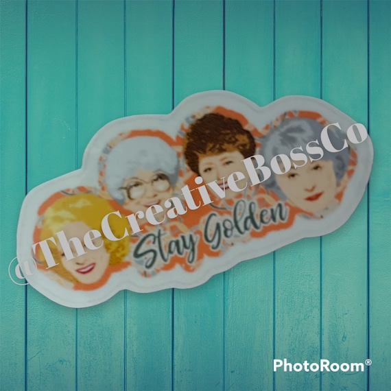 Stay Golden Girl Stickers | Etsy
