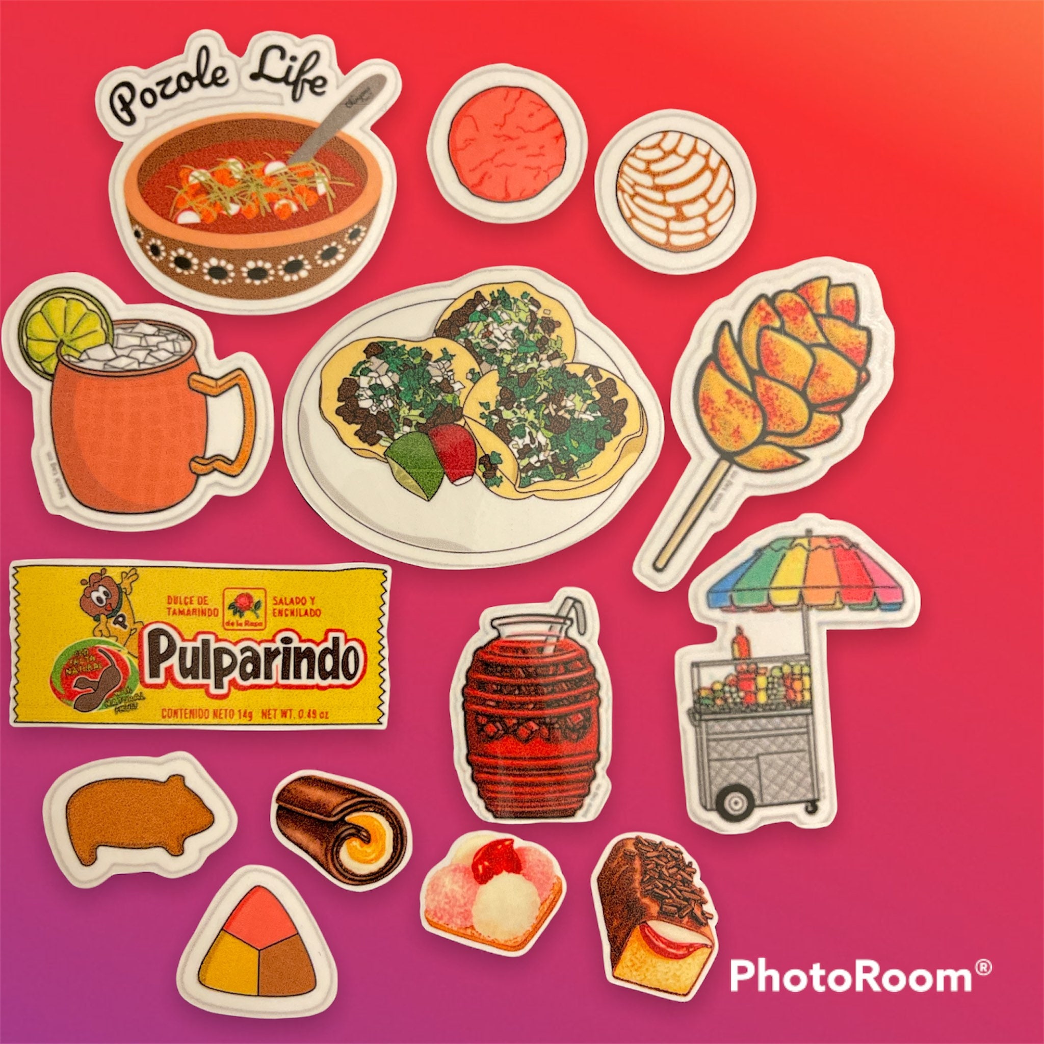 Mexican Snacks Stickers 4 - Etsy