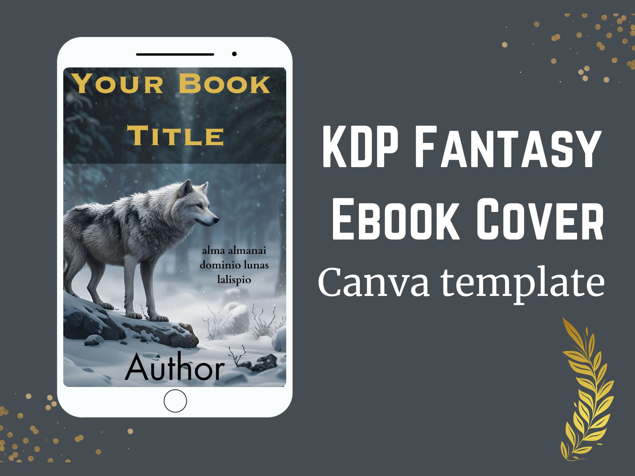 KDP Book Cover - Kdp Cover Template Canva - Kindle Ebook Cover Size ...