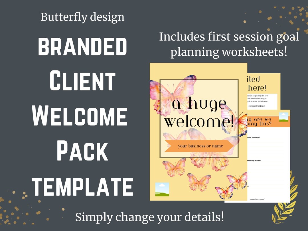Coaching Client Welcome Bundle Template + First Session Worksheets ...