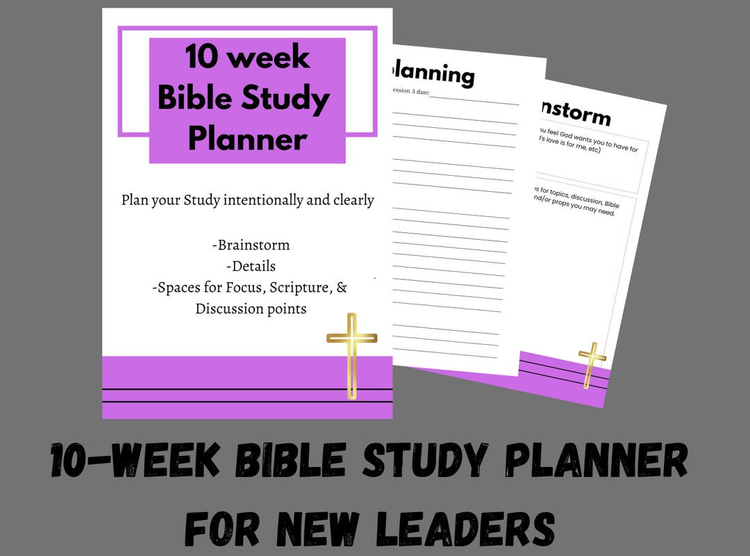 Bible Study Planner Printable - Purple - Etsy