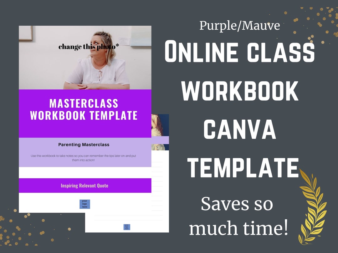 Coaching Workbook Canva Template for Printable Workbook - Online Class ...