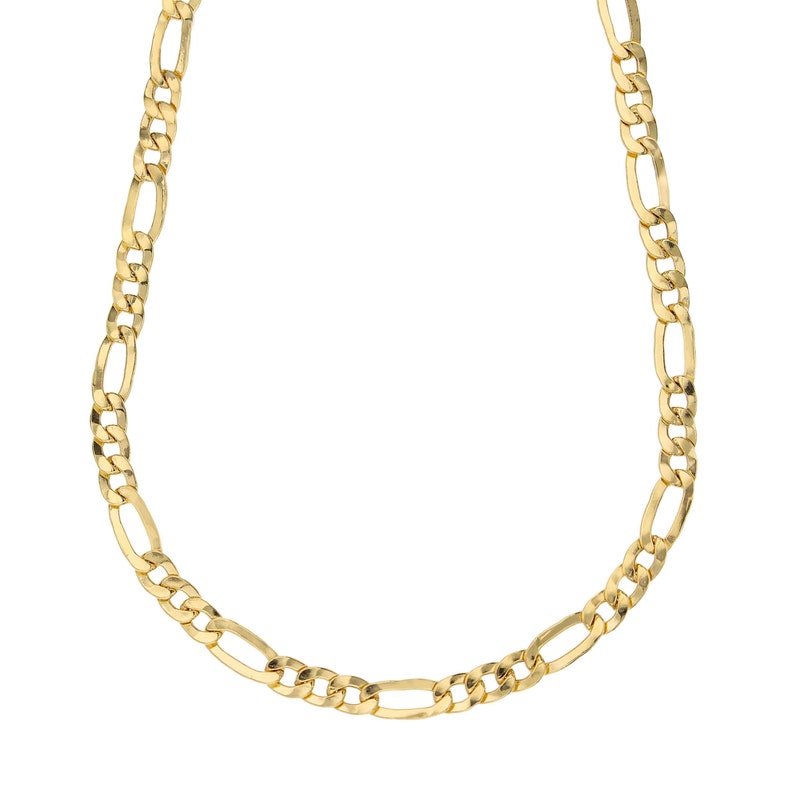 18k Yellow Gold Figaro Chain - Etsy