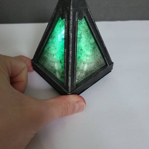 Ahsoka's White Crystal Sith Holocron Wayfinder Gold - Etsy