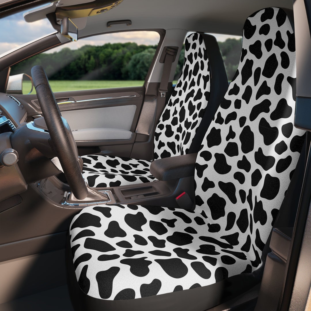 Cow Print Car Seat Covers, Western Car Seat Covers, Western Car ...