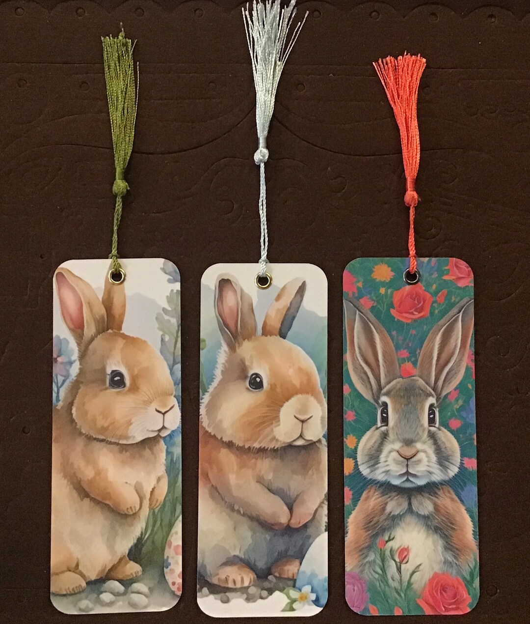 Easter Bunny Laminated Bookmark - Etsy