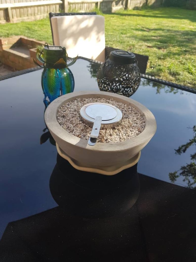 Handmade Concrete Tabletop Fire Bowl | Bio Ethanol Burner, Indoor ...