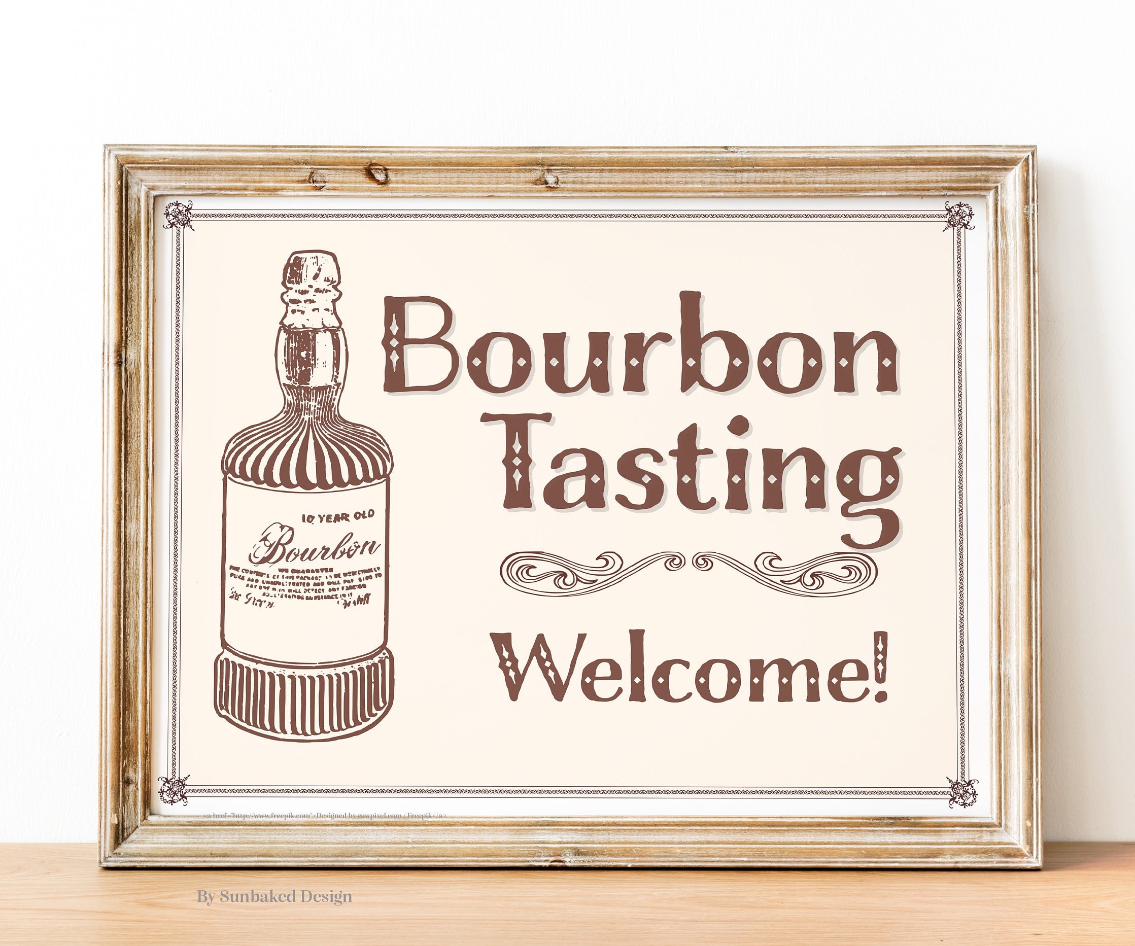 Bourbon Tasting Poster - Bourbon Tasting Welcome Sign - Bourbon Tasting ...