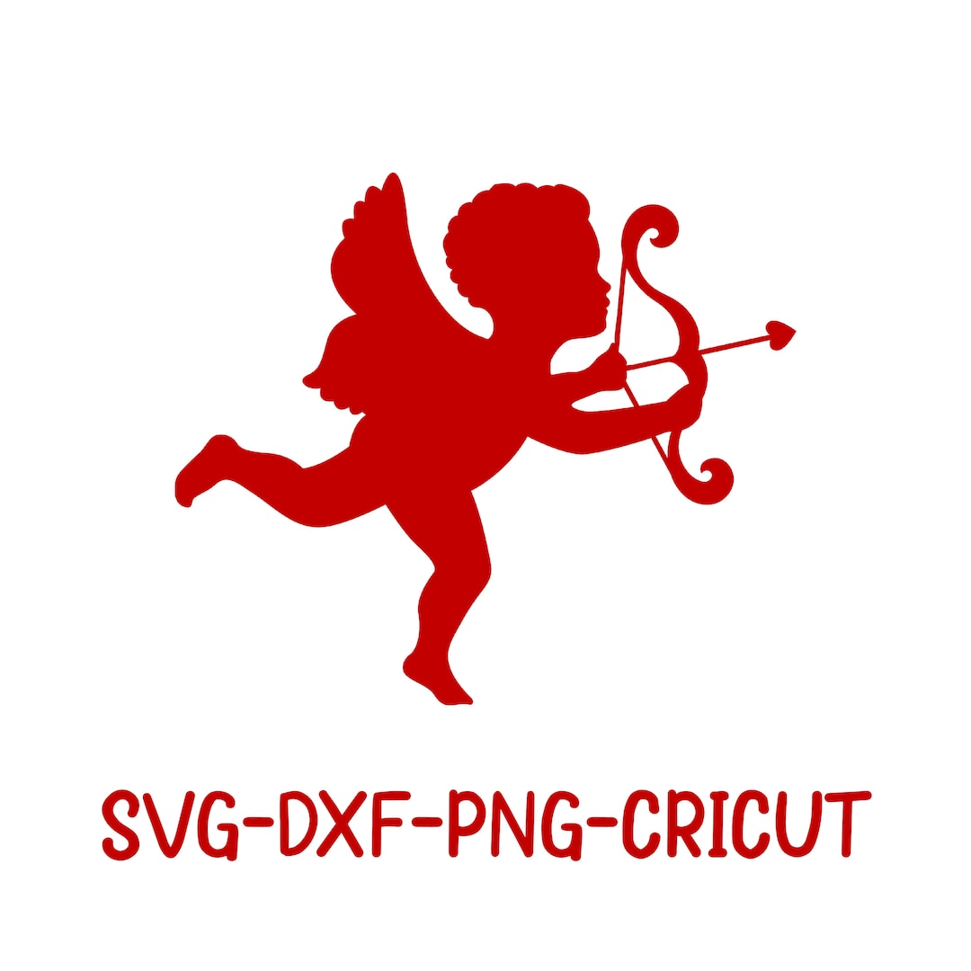 Red Cupid Silhouette Cupid Svg Cupid Png Cupid Clipart - Etsy