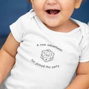 Cute D&D Bodysuit - Dungeons and Dragons - Baby - Infant - D20 ...