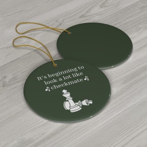 Checkmate Chess Ornament Chess Christmas Chess Gift Chess Present Funny ...