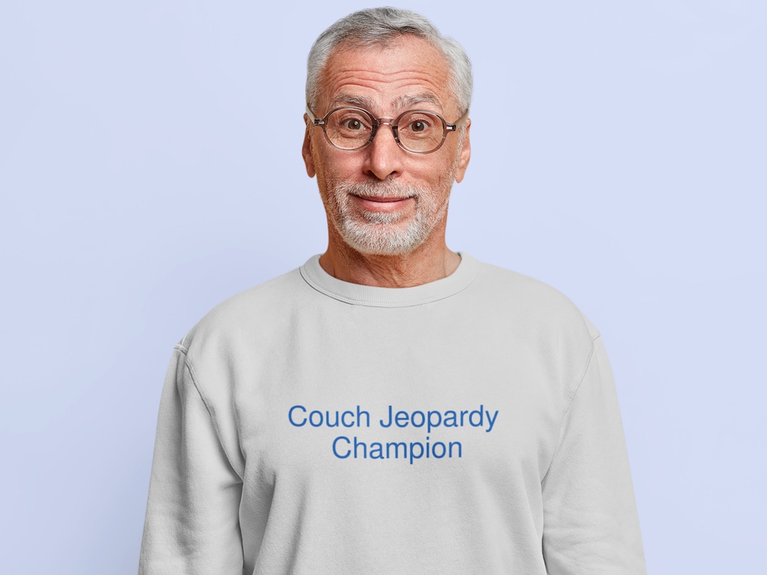 Funny Jeopardy Sweatshirt Sweater TV Alex Trebek Trivia Present Gift ...
