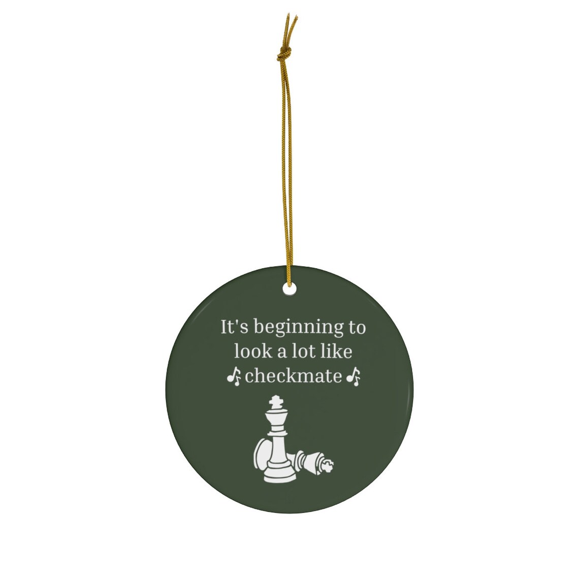 Checkmate Chess Ornament - Chess Christmas - Chess Gift - Chess Present ...