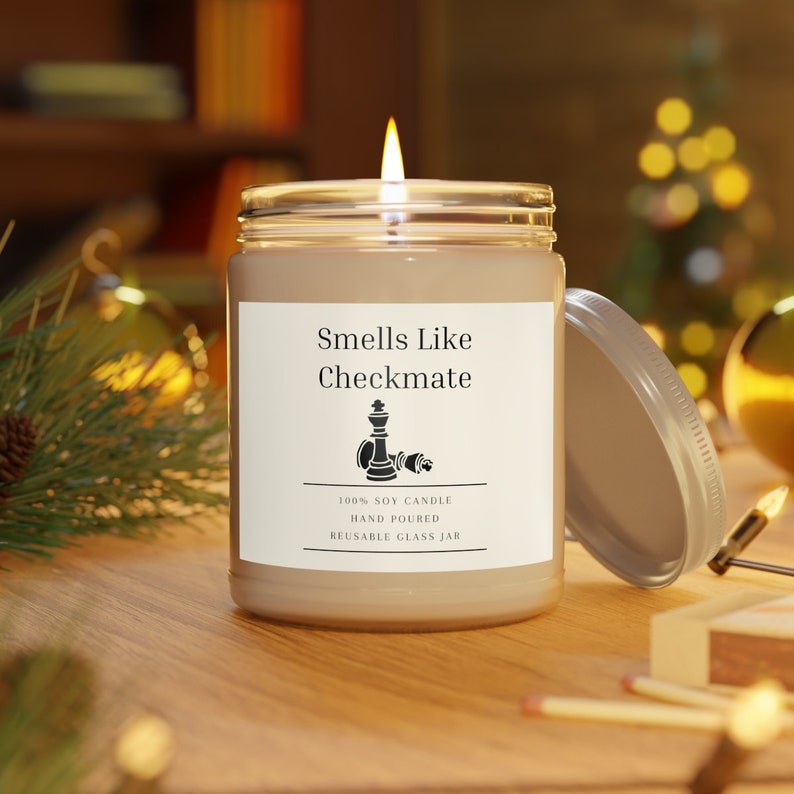Chess Checkmate 9oz Candle - Chess Gift - Chess Present - Chess Player ...
