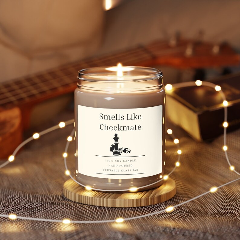 Chess Checkmate 9oz Candle - Chess Gift - Chess Present - Chess Player ...