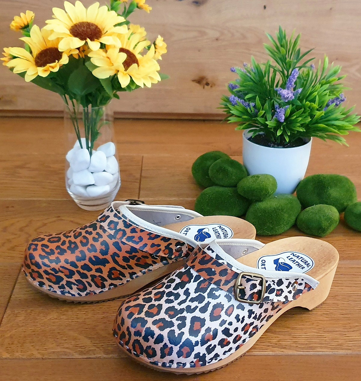 Leopard Print Clogs Womens Beautiful Medical Very Comfortable Clogs ...