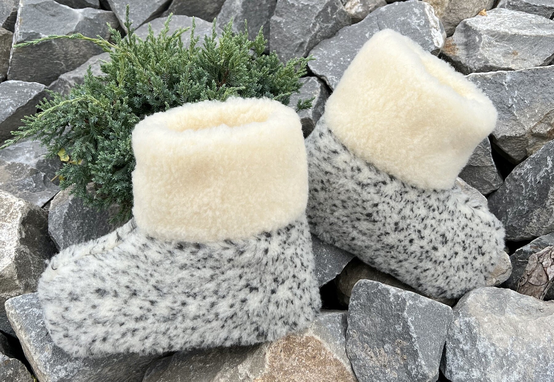 Homemade Wool Slippers Highlander Bambos High Slippers Sizes From 36-46 ...