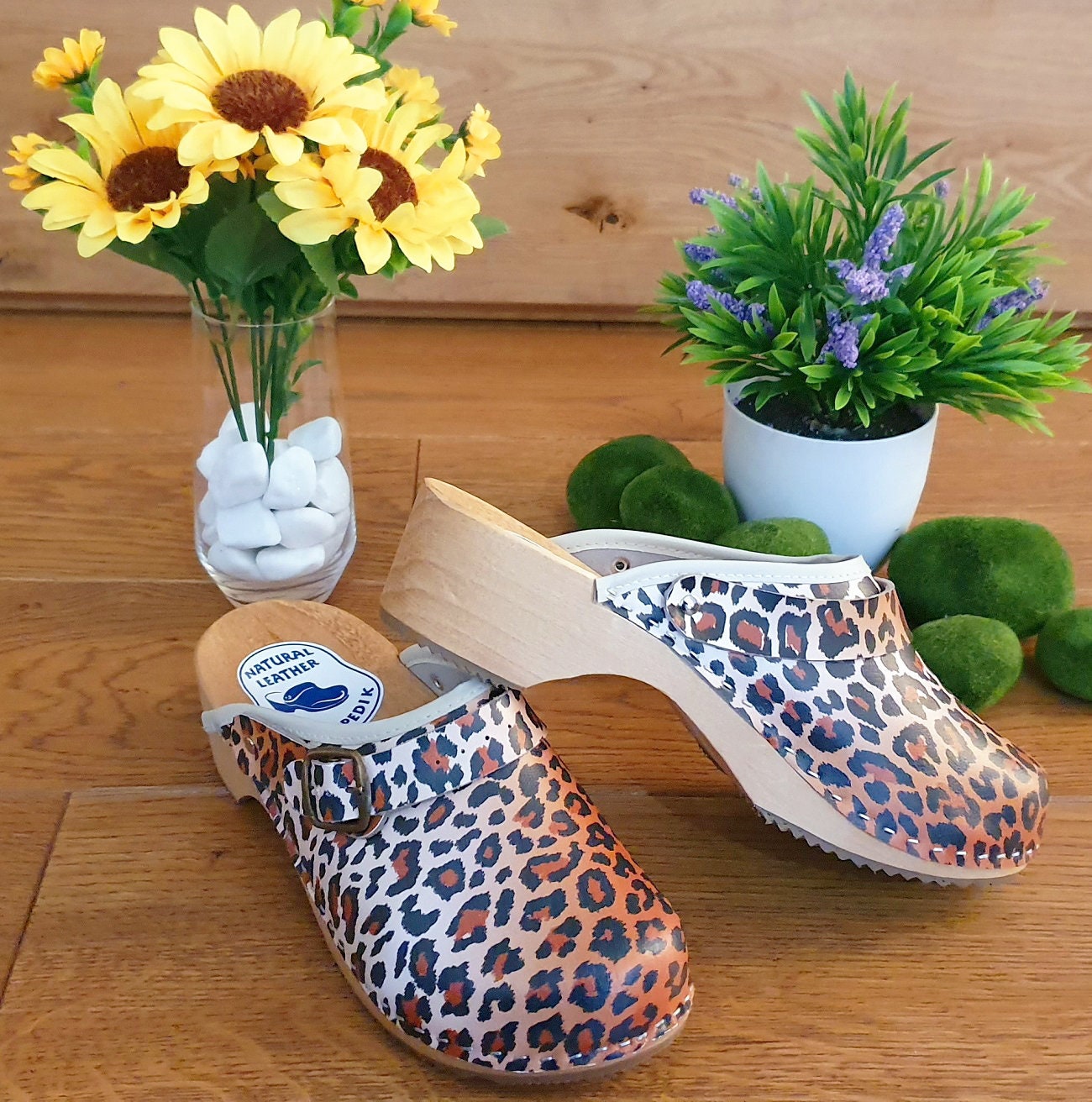 Leopard Print Clogs Womens Beautiful Medical Very Comfortable Clogs ...