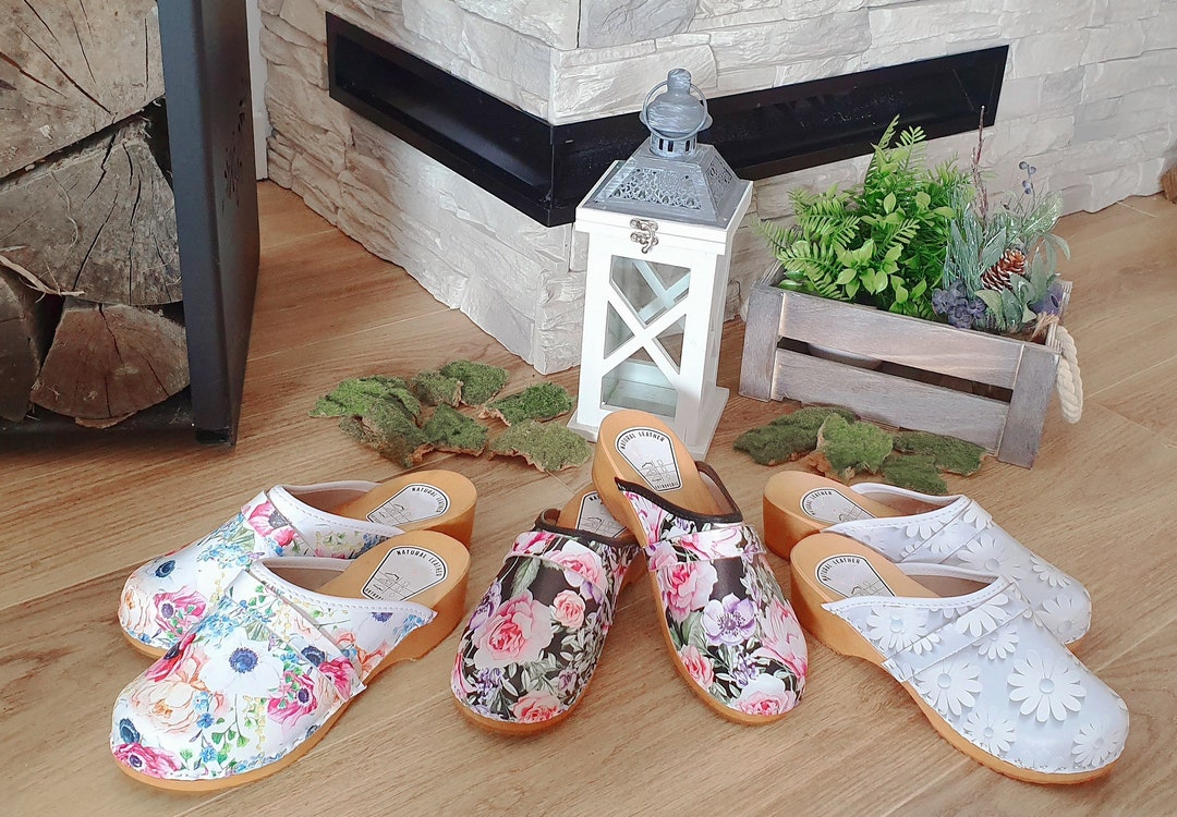 Clogs Medical Leather Clogs Women Classic Product POLISH Beautiful ...