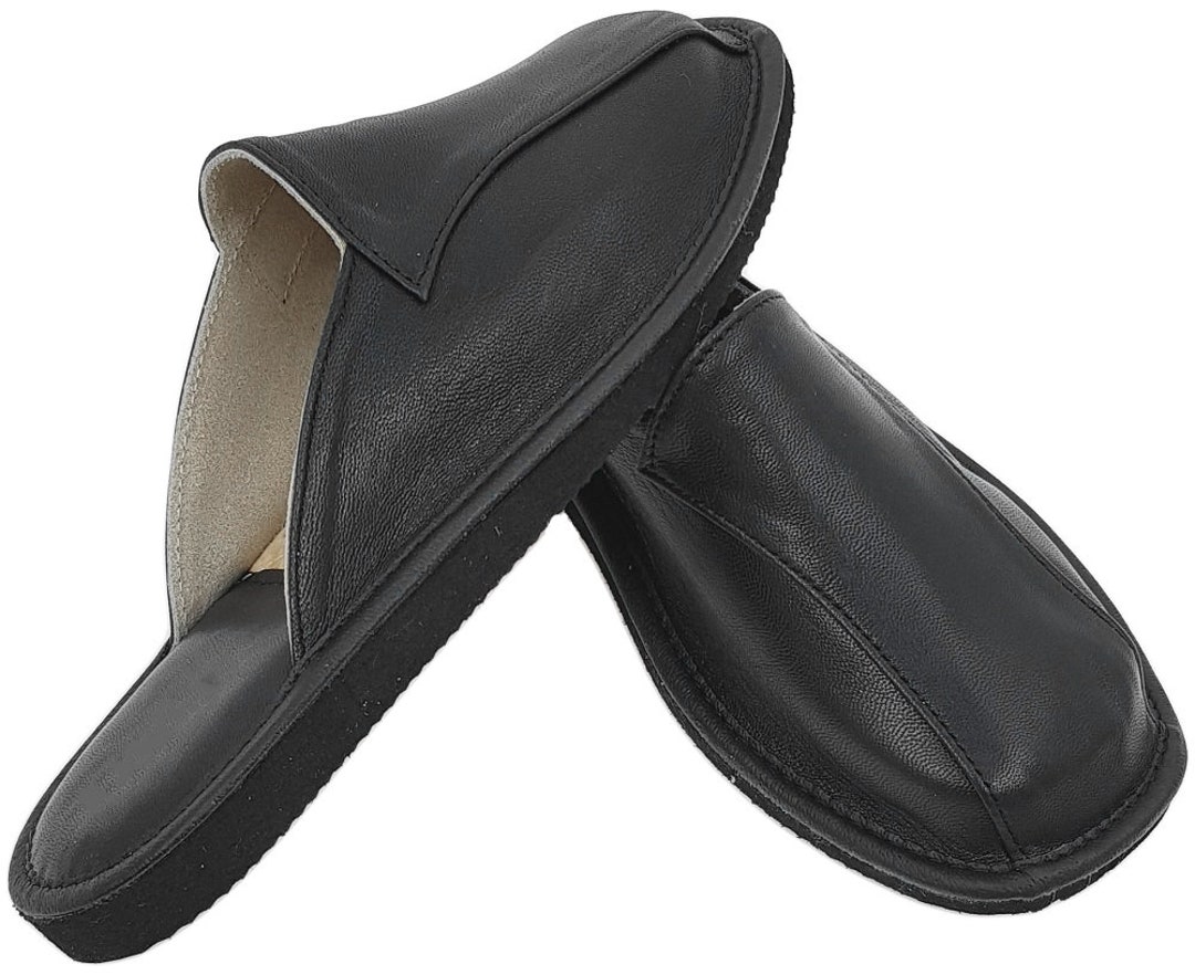 Polish Slippers for Men Natural Leather Men Slippers Genuine Leather ...