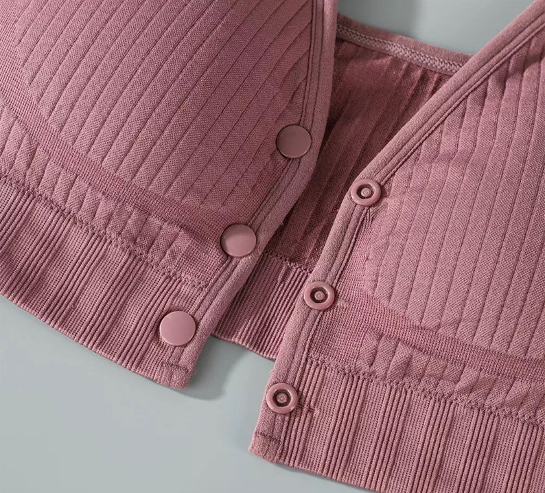 Maternity Nursing Bra Buttons Front Nursing Bra | Etsy
