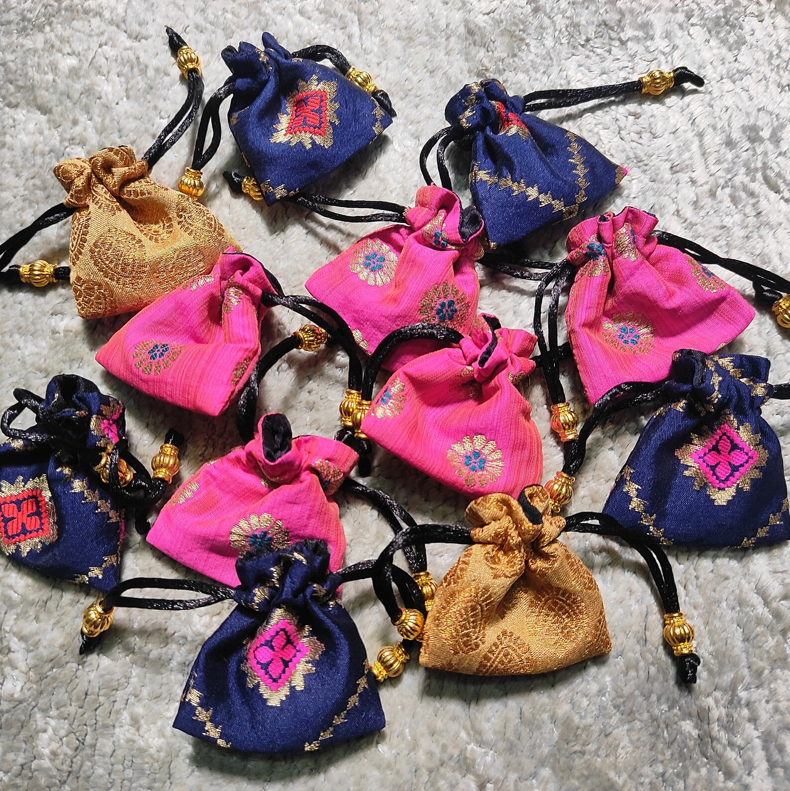 6×6 CM Pouch/brocade Pouch /mini Drawstring Pouch /coins Pouch /wedding ...