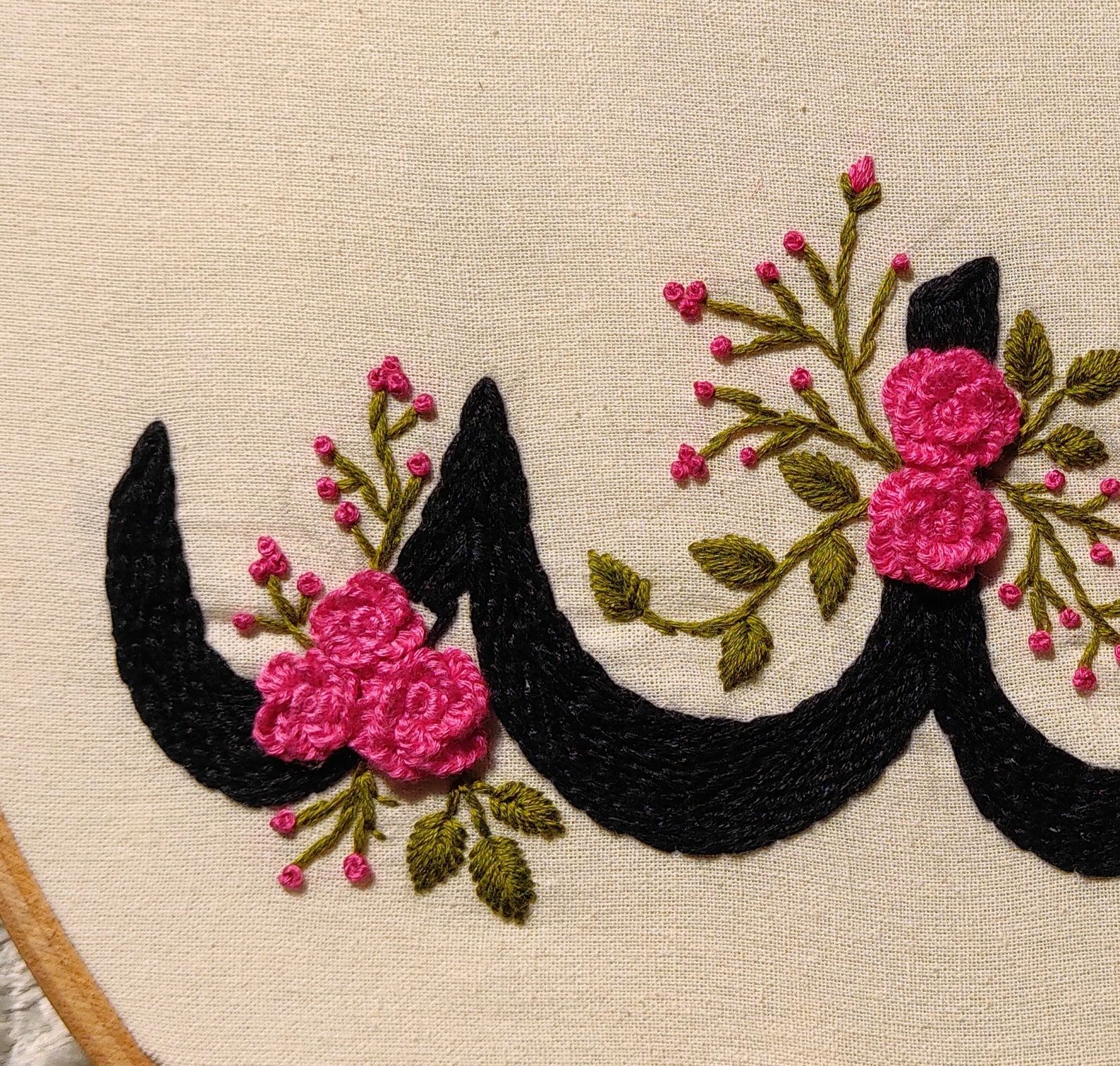Allah Embroidered Hoop Art / Arabic Calligraphy Embroidery , Wall ...
