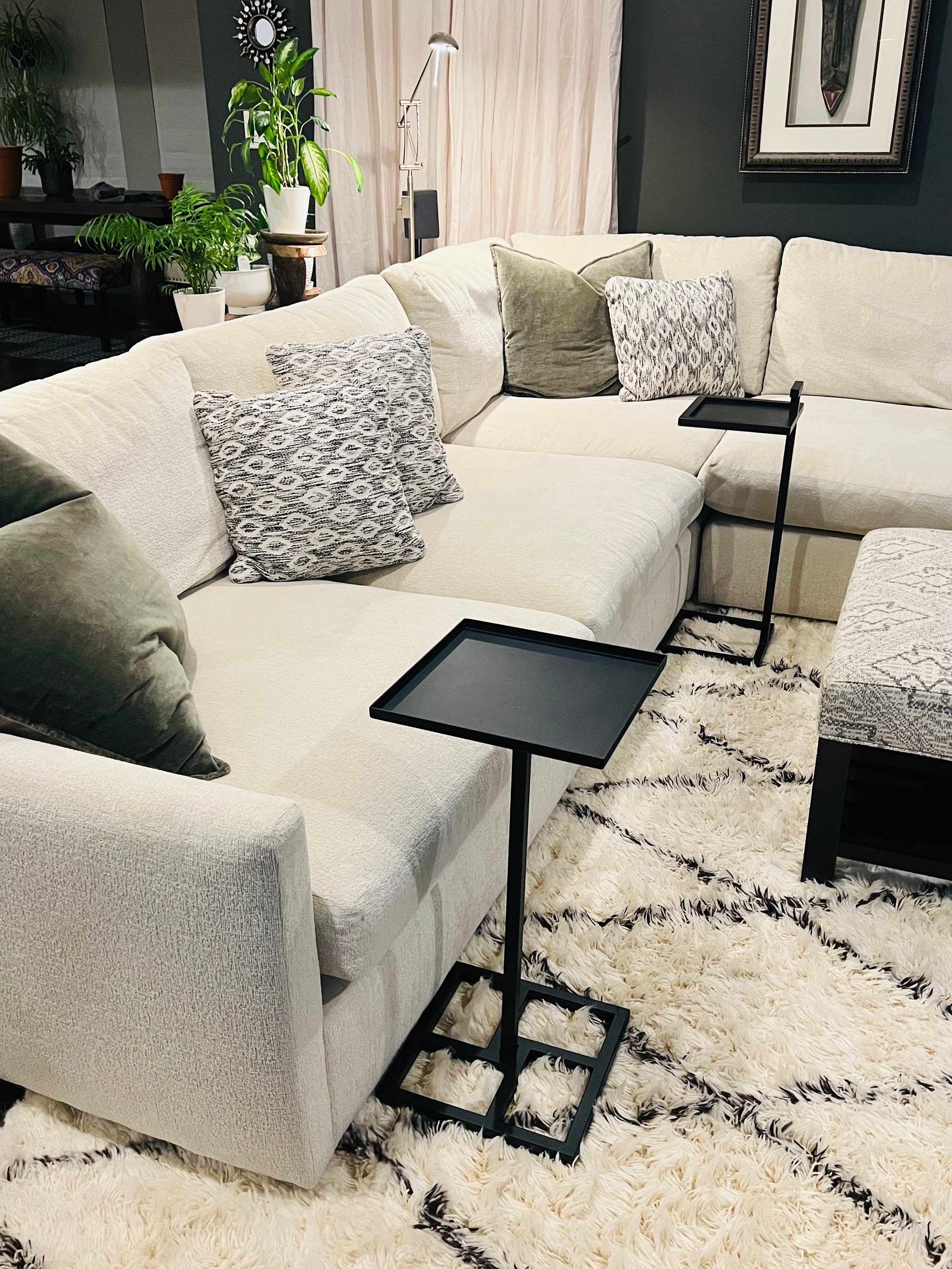 All Metal Modern Martini Table With Decorative Geometric Base - Etsy