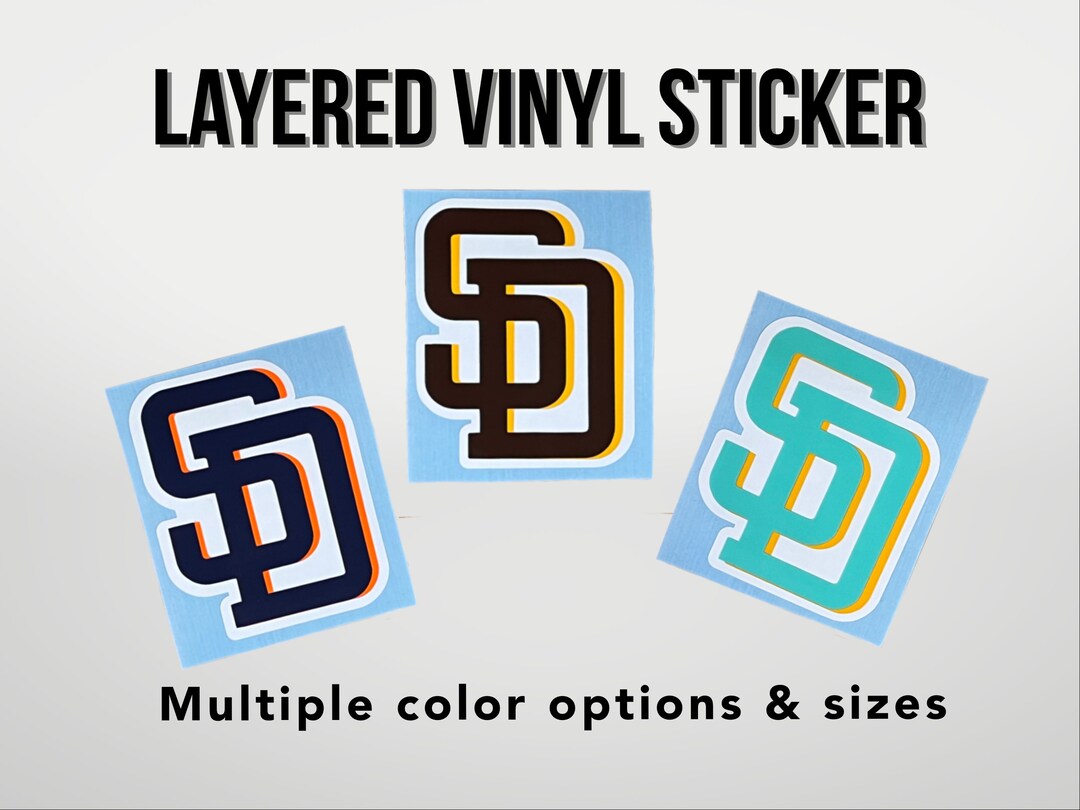 San Diego Padres Vinyl Sticker Decal - Etsy