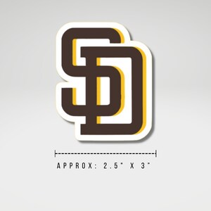 San Diego SD Stickers 3-pack - Etsy
