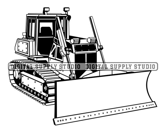 Jpeg Jpg Dozer Png Heavy Equipment Svg Dozer Clipart Bulldozer Svg Dxf ...