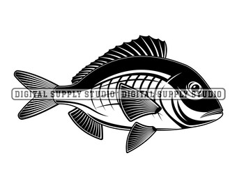 Snapper Fishing Svg | Etsy UK